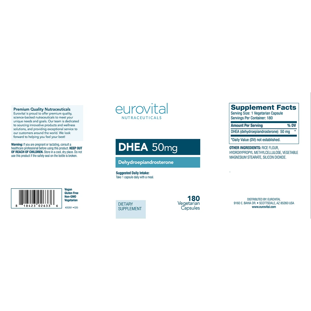 DHEA 50 mg vegetarische capsules - ECO Supplements